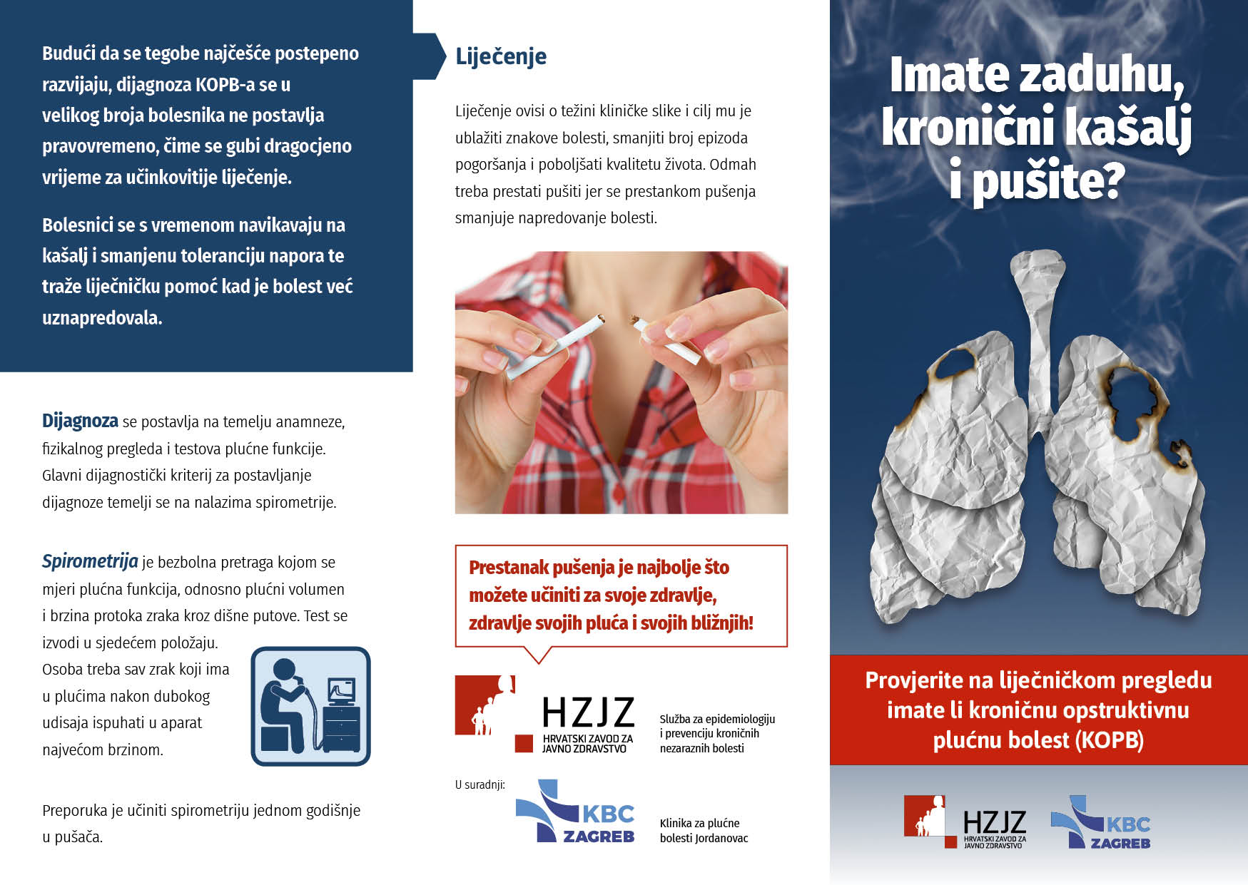 Letak “Kronična opstruktivna plućna bolest” | Hrvatski zavod za javno ...