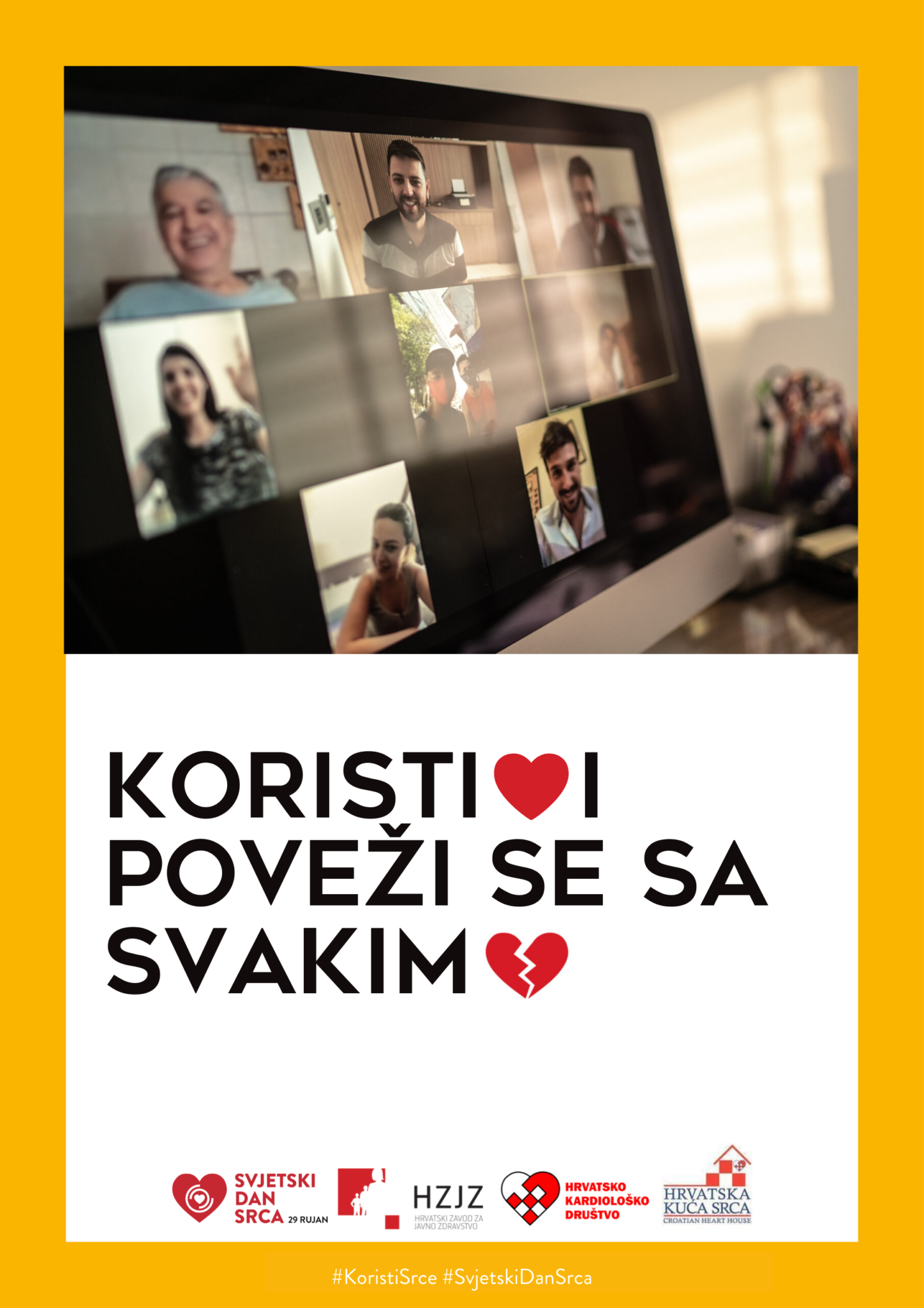 Svjetski dan srca – uključite se i POVEŽITE srcem | Hrvatski zavod za javno zdravstvo