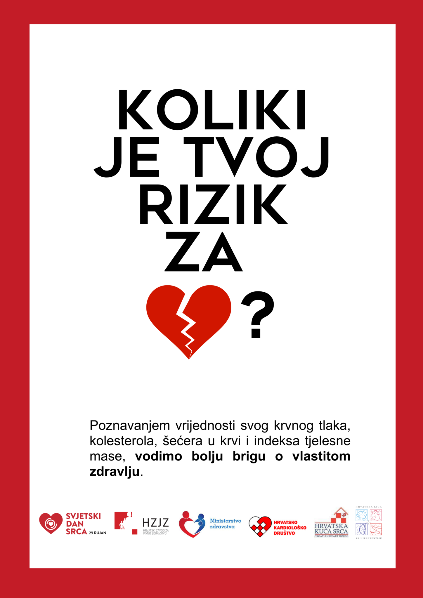 Svjetski dan srca – 29. rujna 2023. | Hrvatski zavod za javno zdravstvo